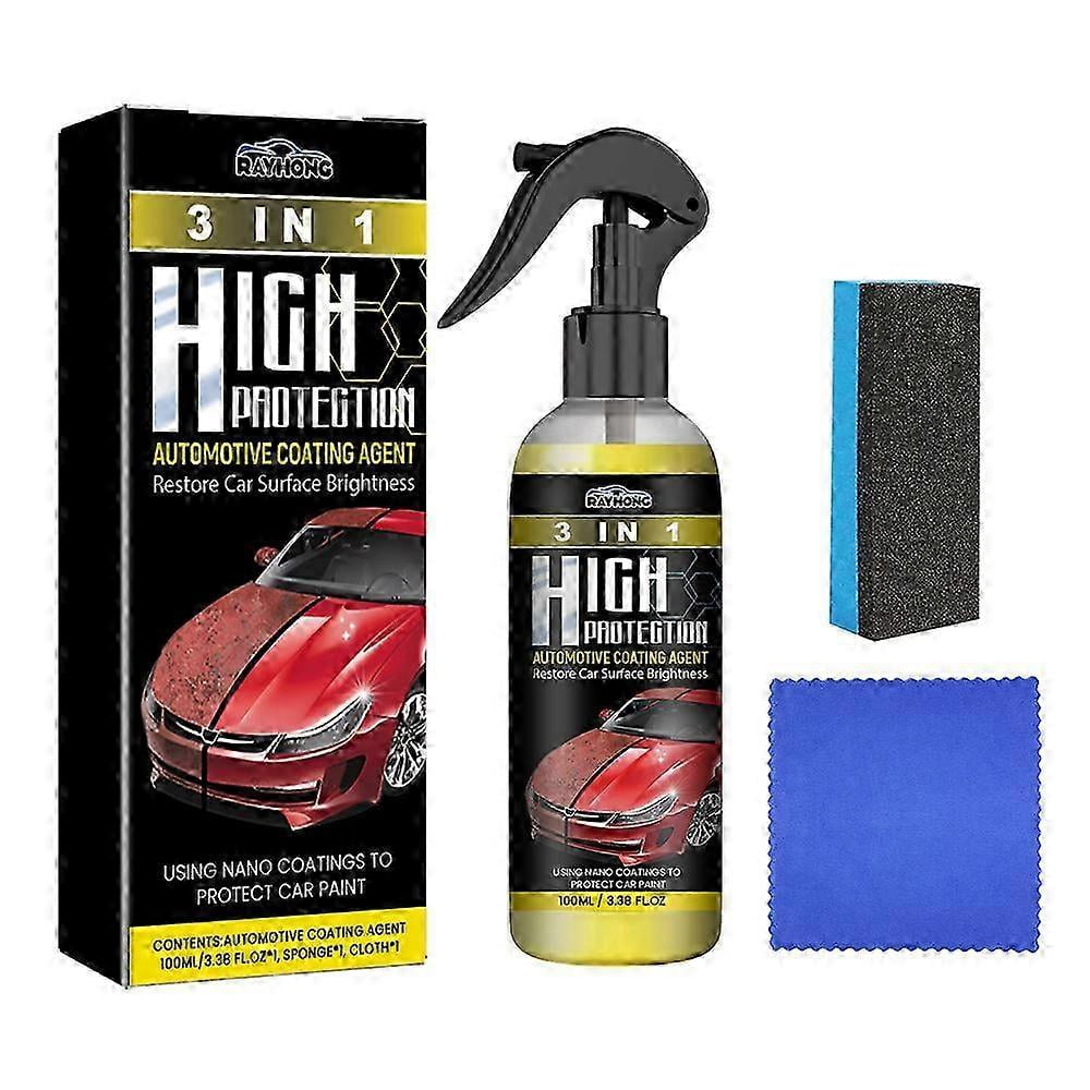 100ML 3 in 1 High Protection Quick Car Coat Ceramic Coating Spray Hydrophobic | Walmart en línea