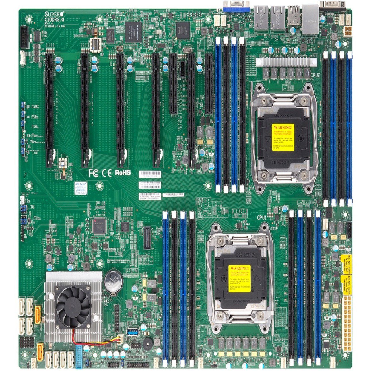 Supermicro X10DRG-Q Server Motherboard, Intel Chipset, Socket LGA 2011 ...