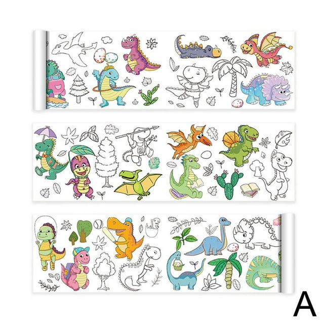 Graffiti Scroll Coloring Painting Paper Drawing Roll Scroll Roll Long ...