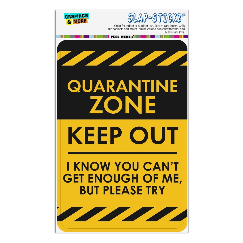 Quarantine Zone Keep Out Home Business Office Sign - Walmart.com
