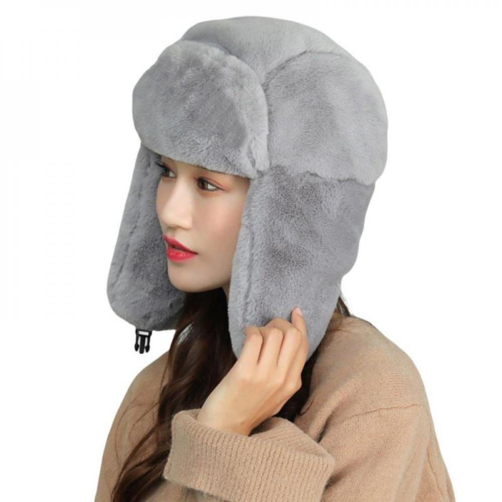 Buy Warm Trapper Hat For Women Trooper Russian Warm Windproof Hat With