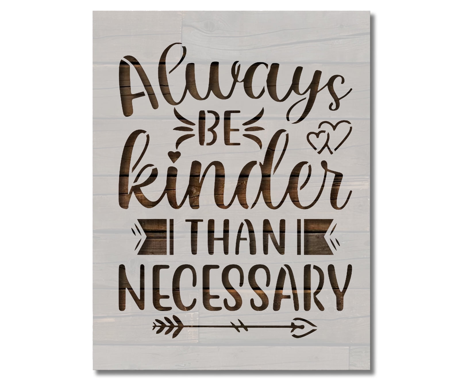 Always Be Kind Stencil Template Reusable 8.5 x 11 Inches for Painting ...