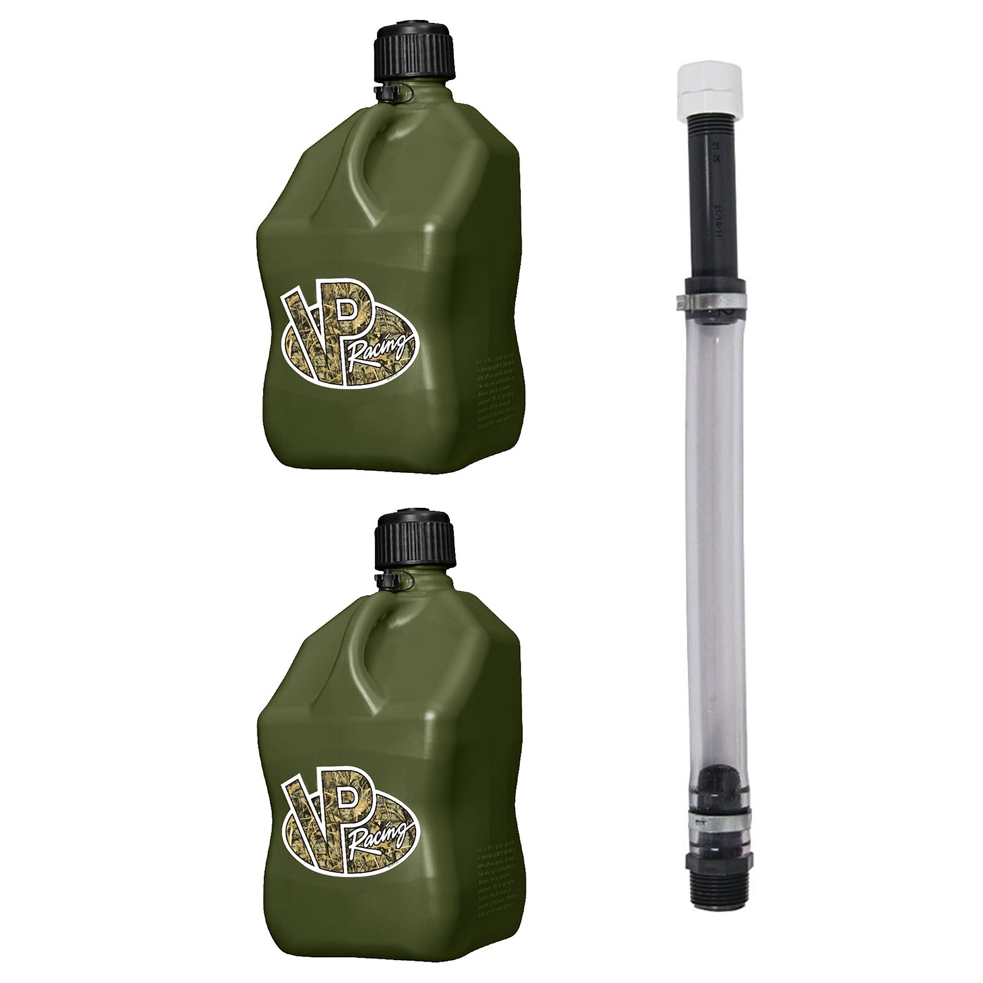 VP Racing Fuels 5.5 Gal Utility Container Jugs (2 Pack) w/ 14 In Hose ...