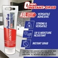 Loctite Crystal Clear Power Grab Construction Adhesive 2.7 fl oz Tube ...