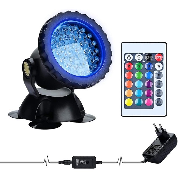 Jinsinto Rgb Underwater Adjustable Angle Led Diving Fish Light, Ip68 ...