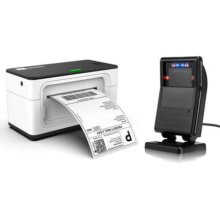 Dyfrio 2D QR Code Scanner and Label Printer, Compatible with Windows7/8 ...