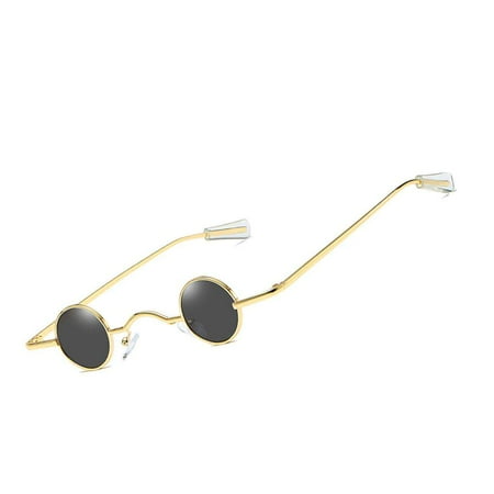 Sunglasses Rock Punk Glass Vintage Style Round Lens Sunproof Unisex ...