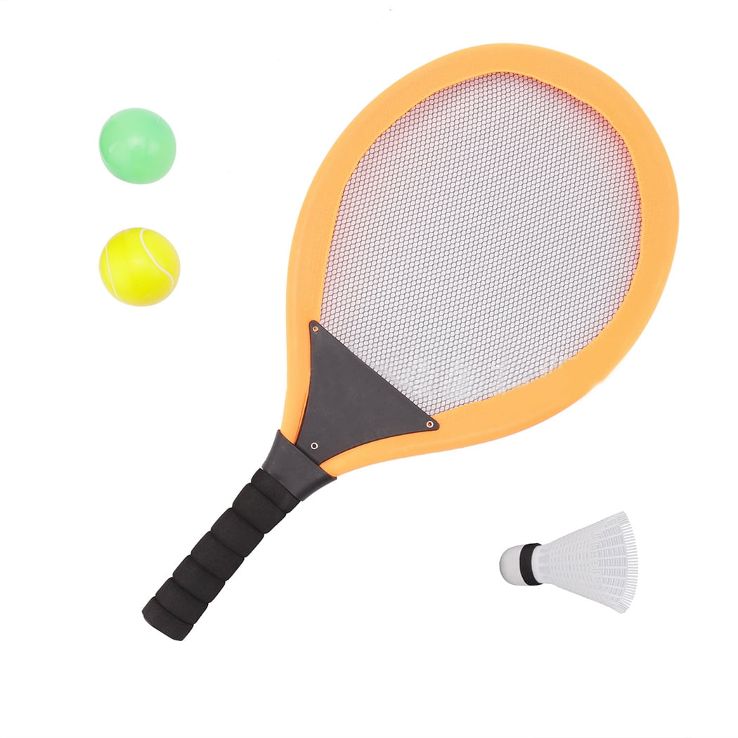 Kids Tennis Racquet Set Plastic Badminton Racket with Balls for Outdoor ...