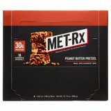 MET-Rx Big 100 Protein Bar, Peanut Butter Pretzel, 30g Protein, 9 Ct ...