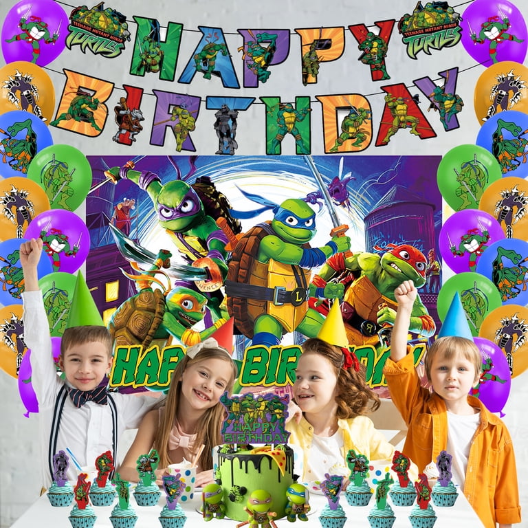Ninja Turtles Birthday Party Balloons