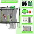 SKOK 12FT Trampolines,800LBS Trampolines for Kids with Basketball Hoop ...