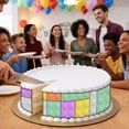 3 pcs Bricks Warm Pastel Cake Strips Edible birthday cake strips, cake ...