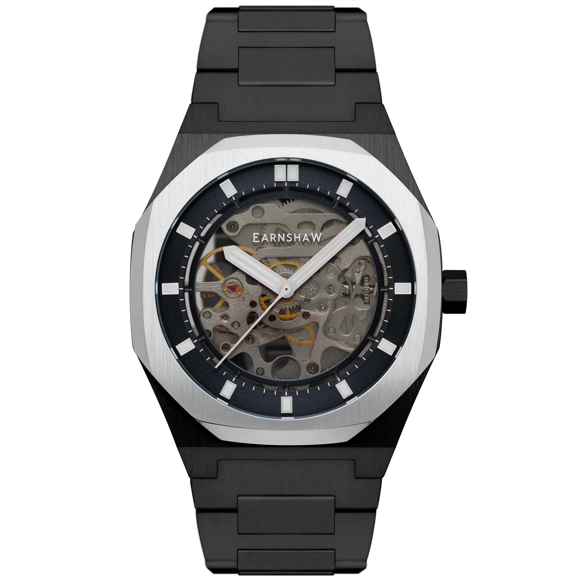 Thomas Earnshaw Drake Skeleton Automatic Black Silver - Walmart.com