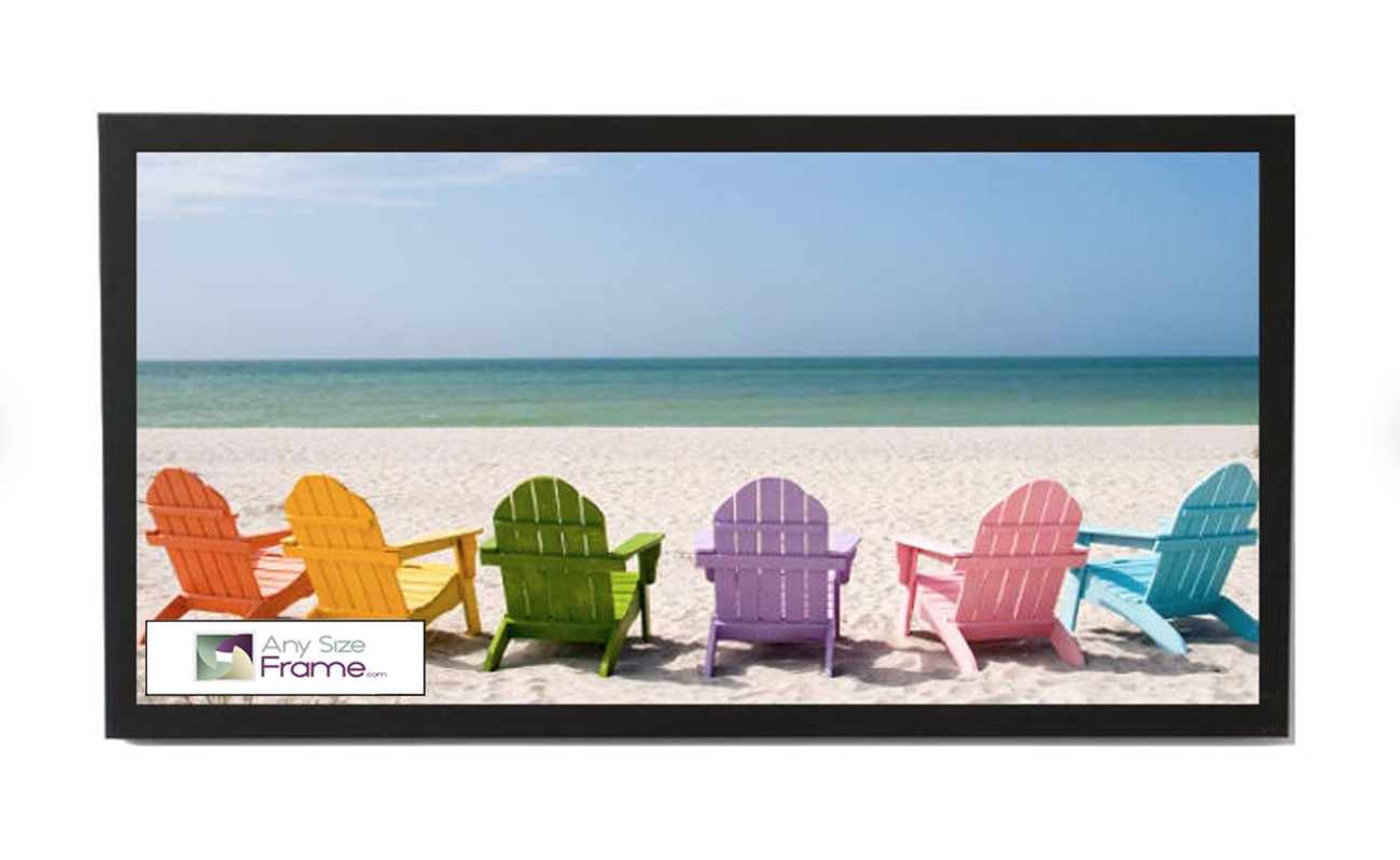 AnySizeFrame Thin Satin Black Panoramic Frame - Walmart.com