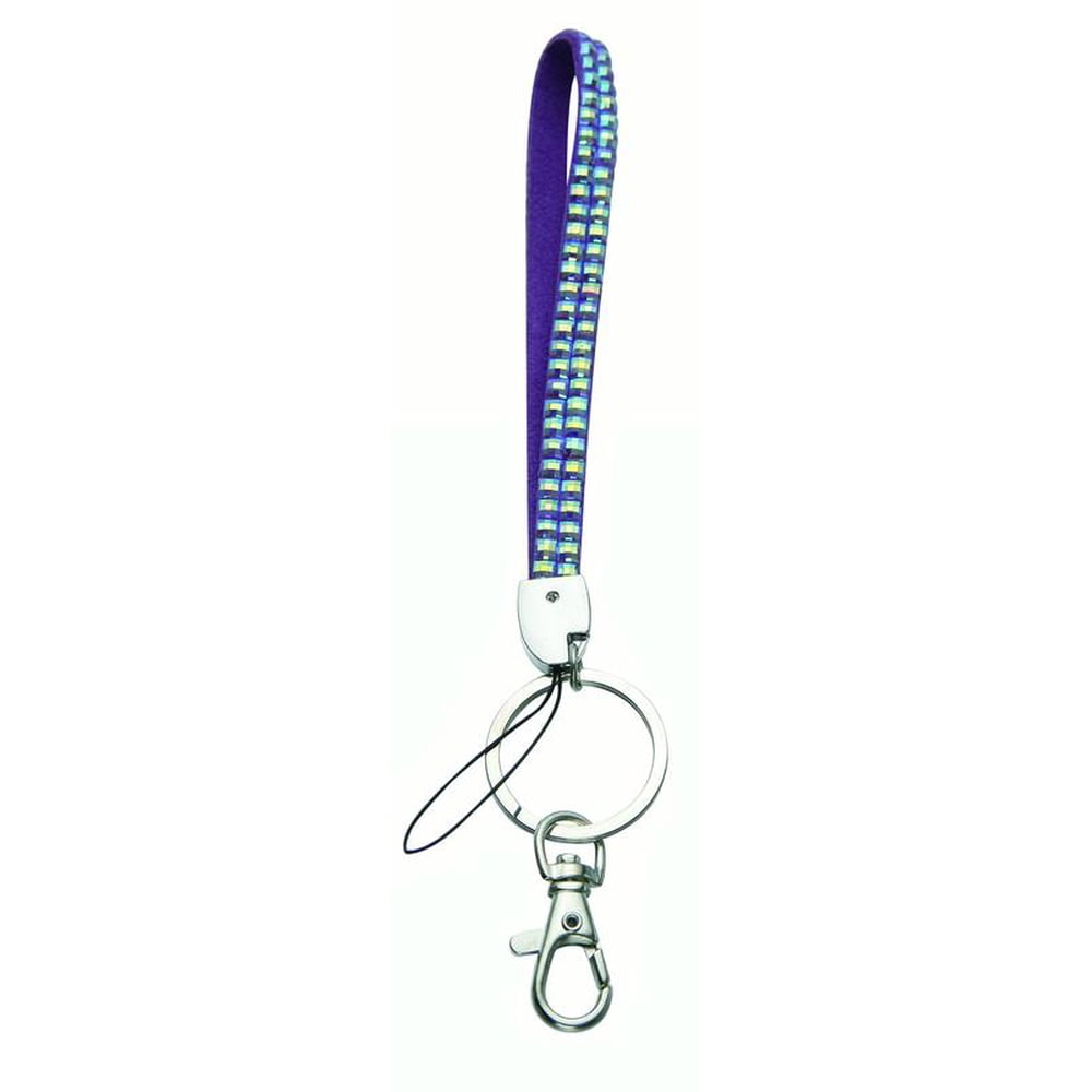 Shimmery Purple Sequin Stud Lanyard - ID Holder - Rhinestone Lanyard ...