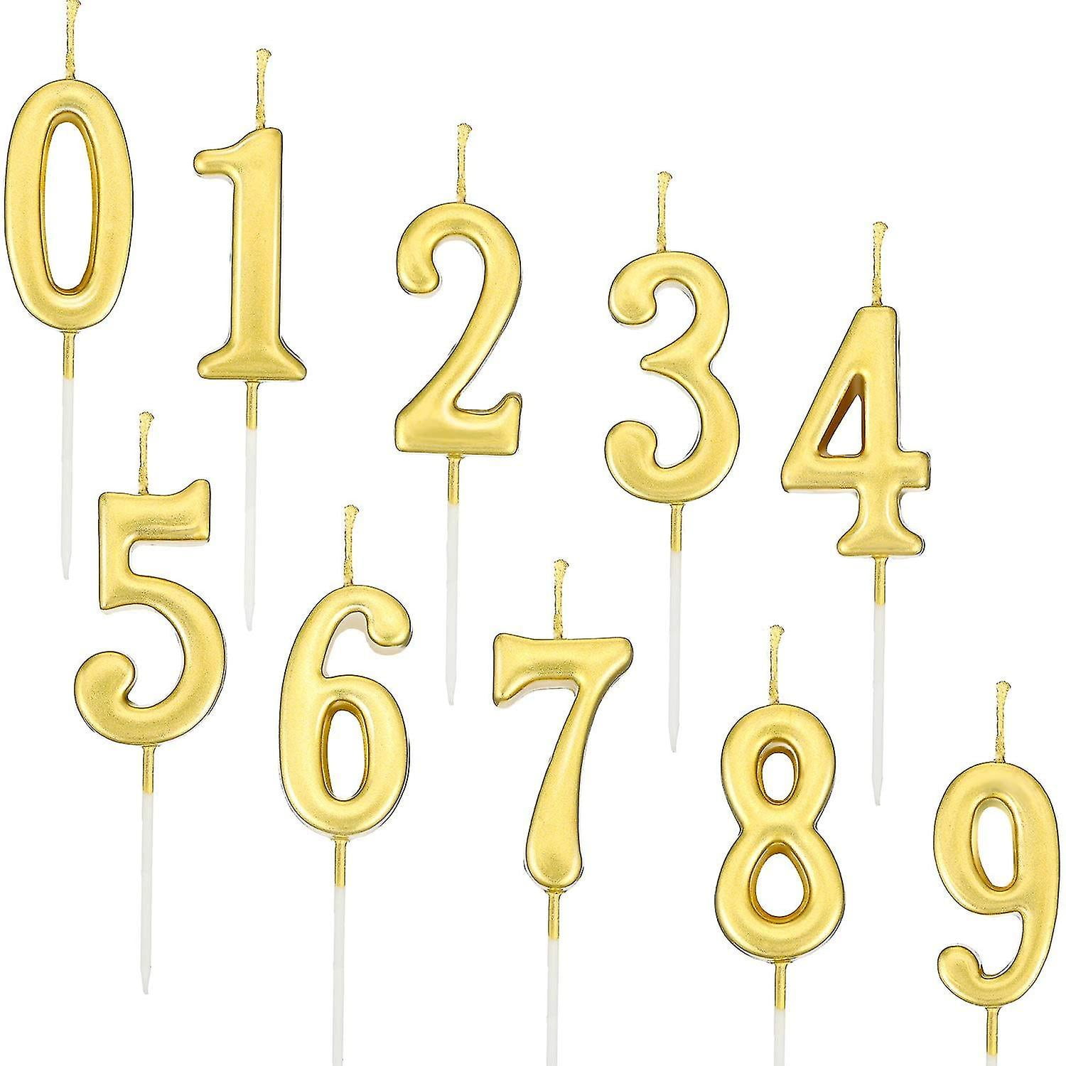 Click here for Vorcoy 10 Pieces Birthday Numeral Candles Cake Num... prices