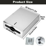IAJXWI Paper Towel Dispenser, Wall Mounted Commercial Tri Fold/C Fold ...