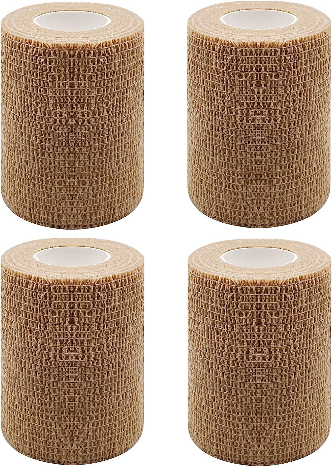 4 Rolls Self Adhesive Bandage Wrap 3 Inch Self Adherent Wrap Self Stick ...