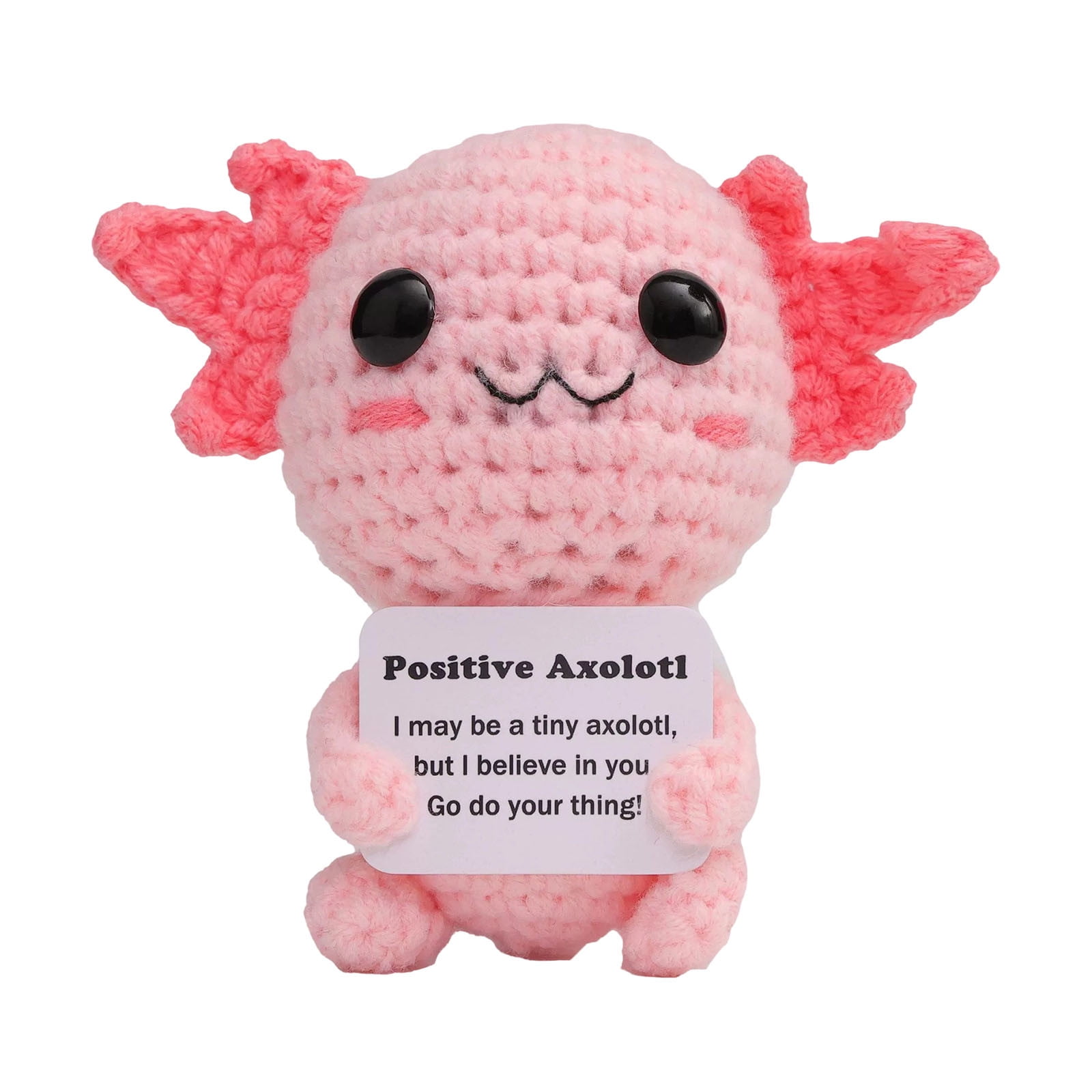 Click here for Generic Mini Positive Axolotl Knitted Plush Toy So... prices