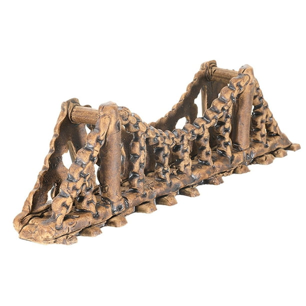 Fish tanks are decorated with ceramic bridges, which are very suitable ...