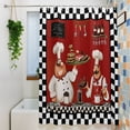 Chefs Shower Curtains for Bathroom, Food Coffee Cookies Steak Red Black ...