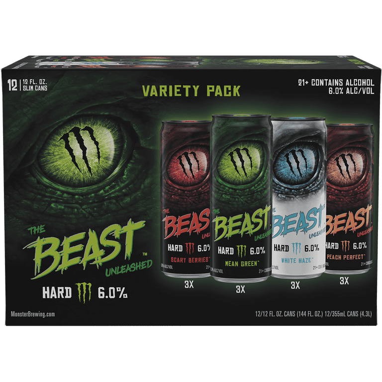 The Beast Unleashed Variety Pack, Flavored Malt Beverage,, 40% OFF