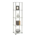 Convenience Concepts Designs2Go Classic Glass 5 Tier Tower, Tall Shelf ...