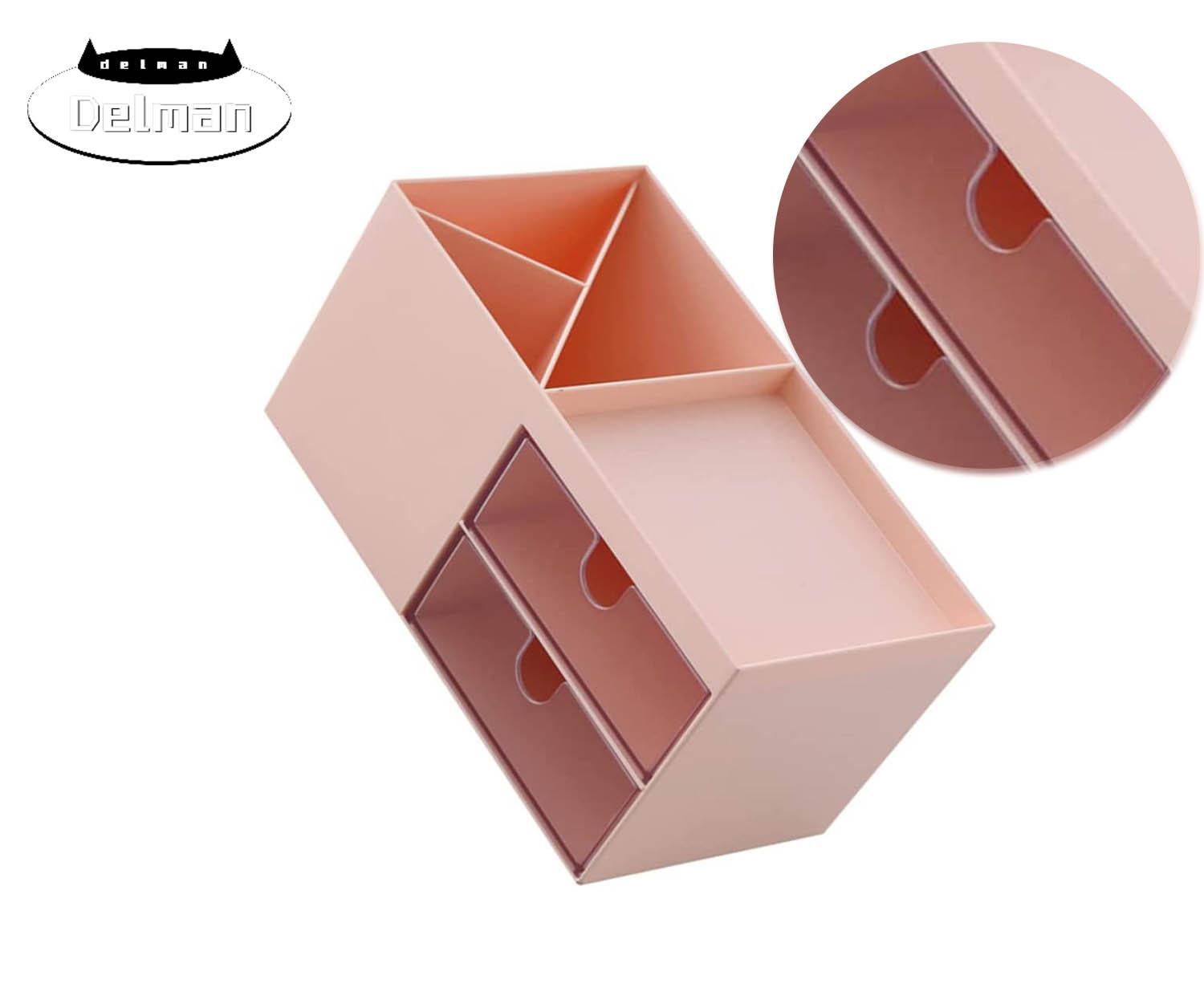 2pcs Desktop Organizer with Desk Organizer with Drawers Mini Desk ...