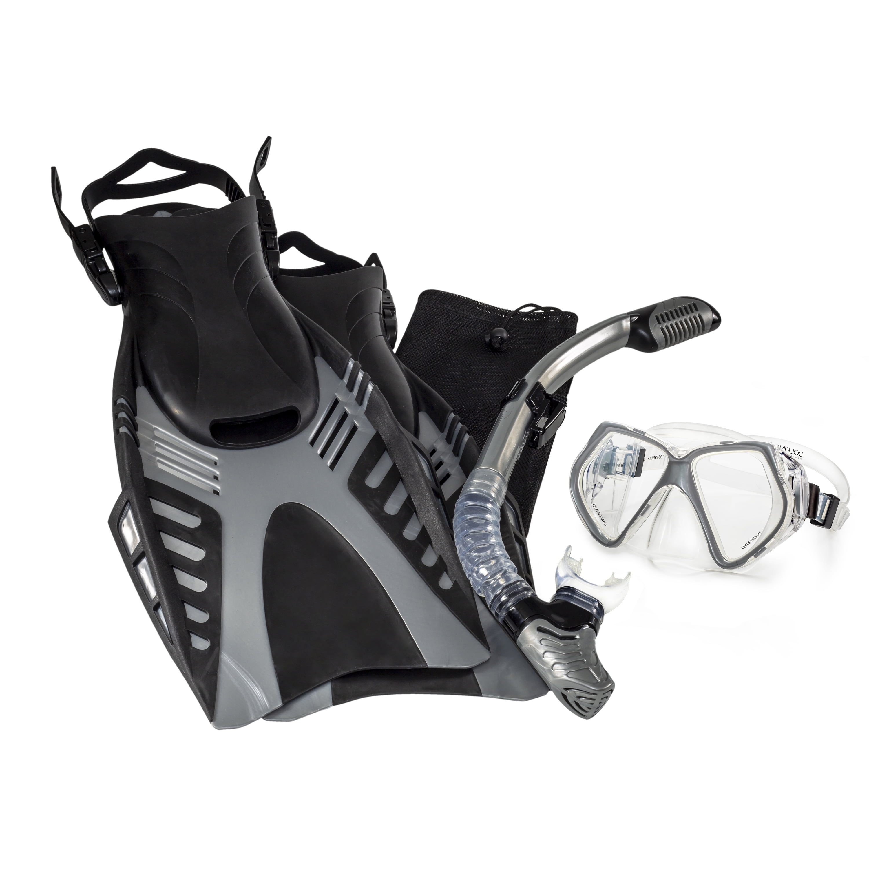 Adult Dyna 5 Piece Dive Set - Silver MED/LG - Walmart.com