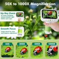 Kids Digital Microscope - 4.3" HD Screen Portable STEM Educational ...