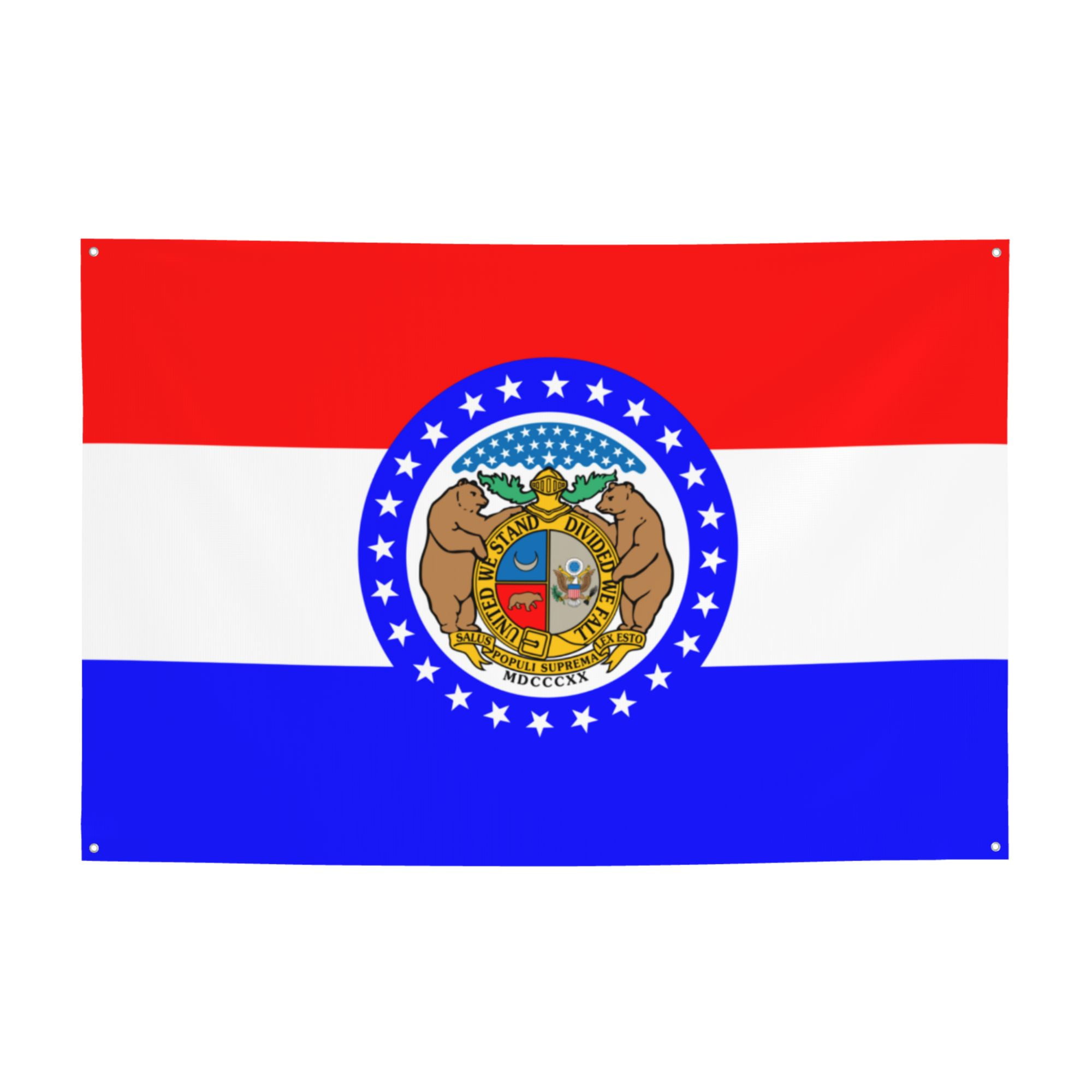Missouri State Seal Flag Sign Banner, Hanging Banners Backdrop Festive ...