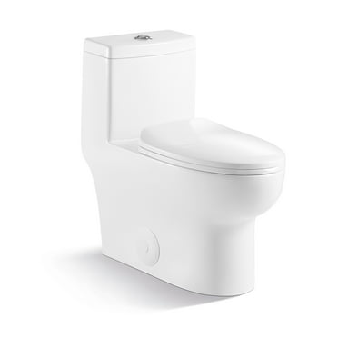 Proflo Pfct101he Jerritt 1.28 Gpf Two Piece Elongated Toilet - White ...