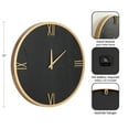 Kate and Laurel Pronte Modern Round Wood and Metal Wall Clock, 22 Inch ...