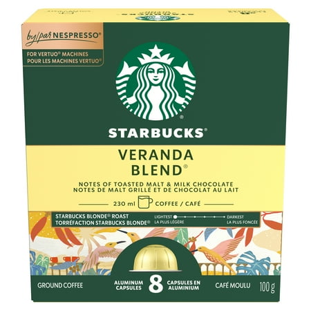 VERANDA BLEND for NESPRESSO VERTUO, Blonde Roast Coffee, Mellow and ...