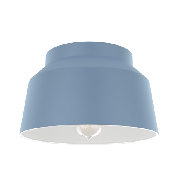 Hunter Cranbrook Indigo Blue 1 Light Flush Mount Ceiling Light Fixture ...