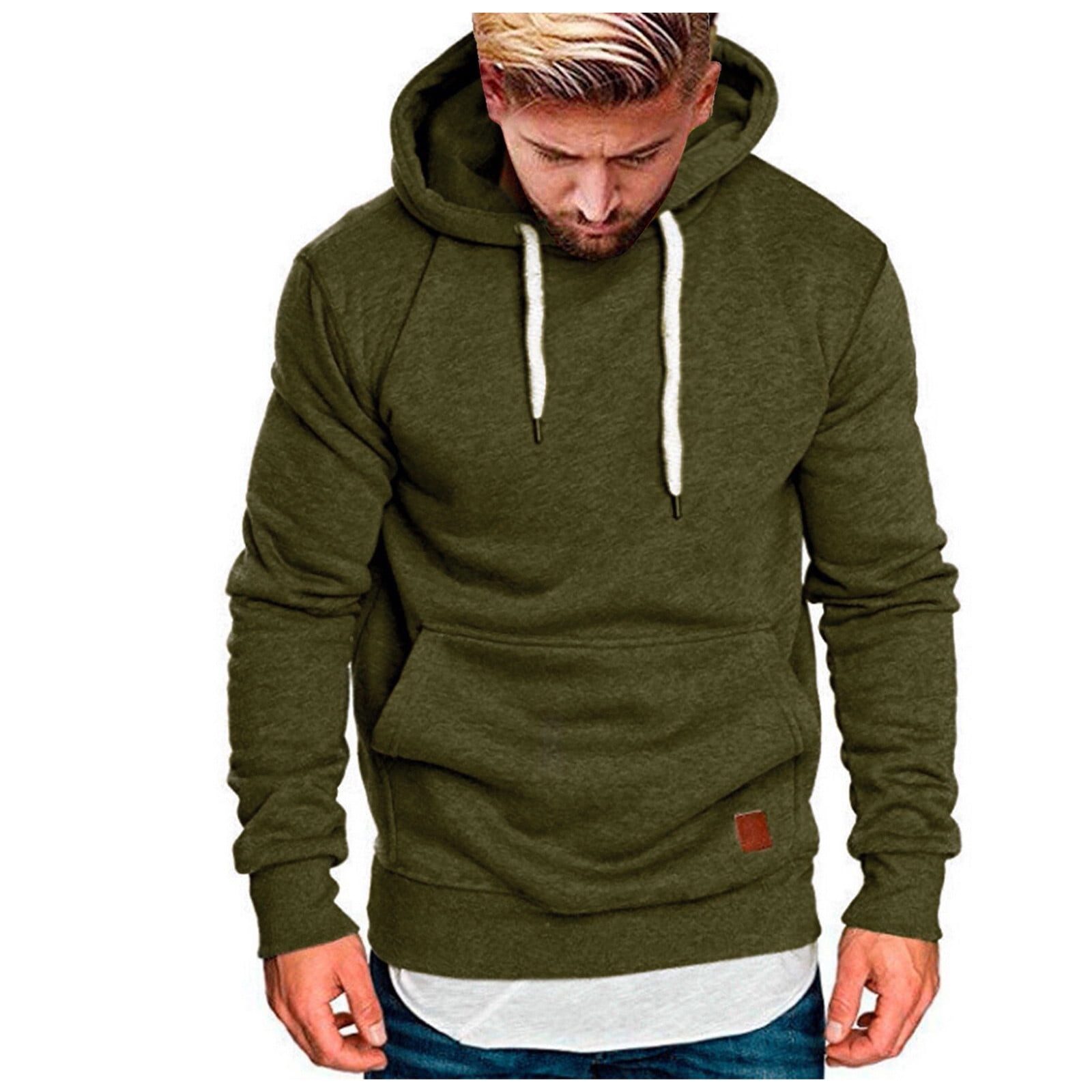 Click here for Kcodviy Mens Casual Hoodie Splicing Zipper Hoodies... prices