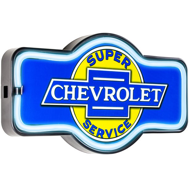 Officially Licensed Chevrolet Super Service LED Sign - Walmart.com