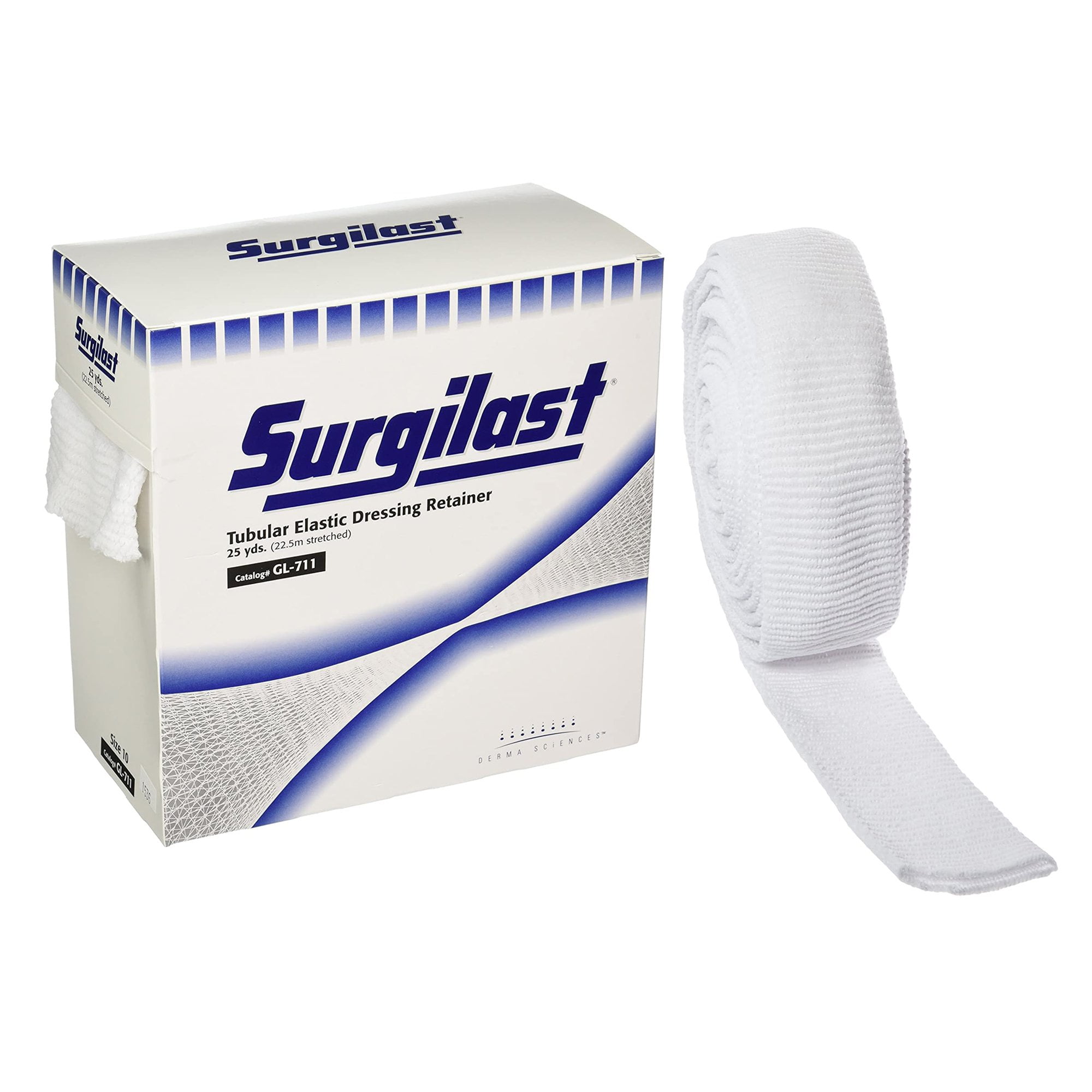 Surgilast Elastic Net Retainer Dressing 25 yd Sz. 10 Tubular Elastic ...