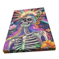 12x18 inch Flower Skeleton Canvas Frameless Painting,Garden,Lounge,Man ...