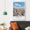 Affixzi Madrid Poster, Black and White Art, Spain Wall Art, Aesthetic ...