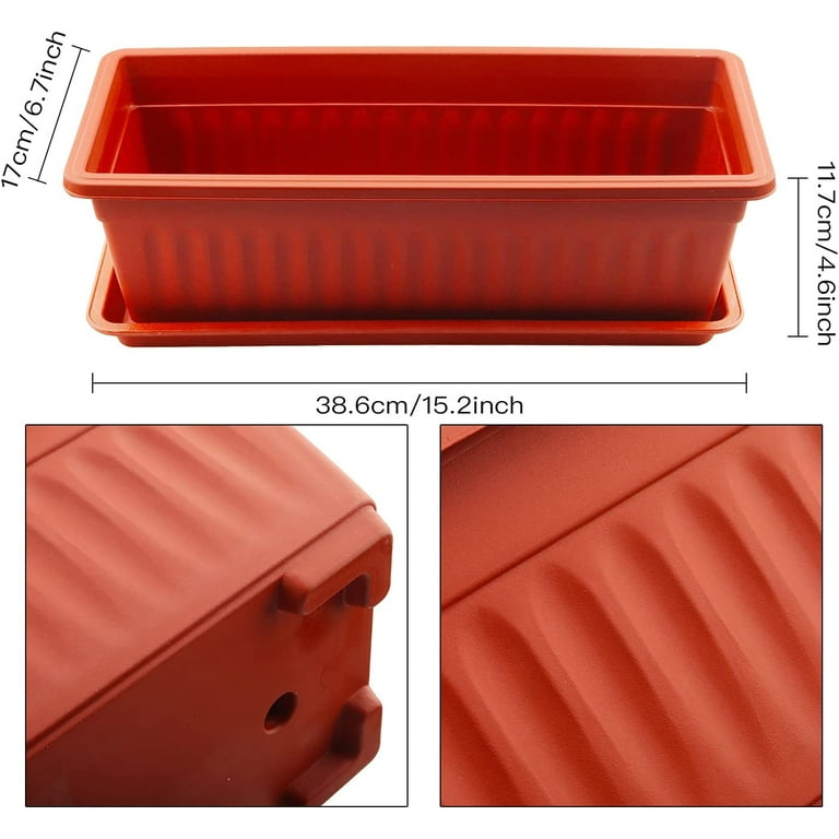 Plastic Rectangular Window Planters
