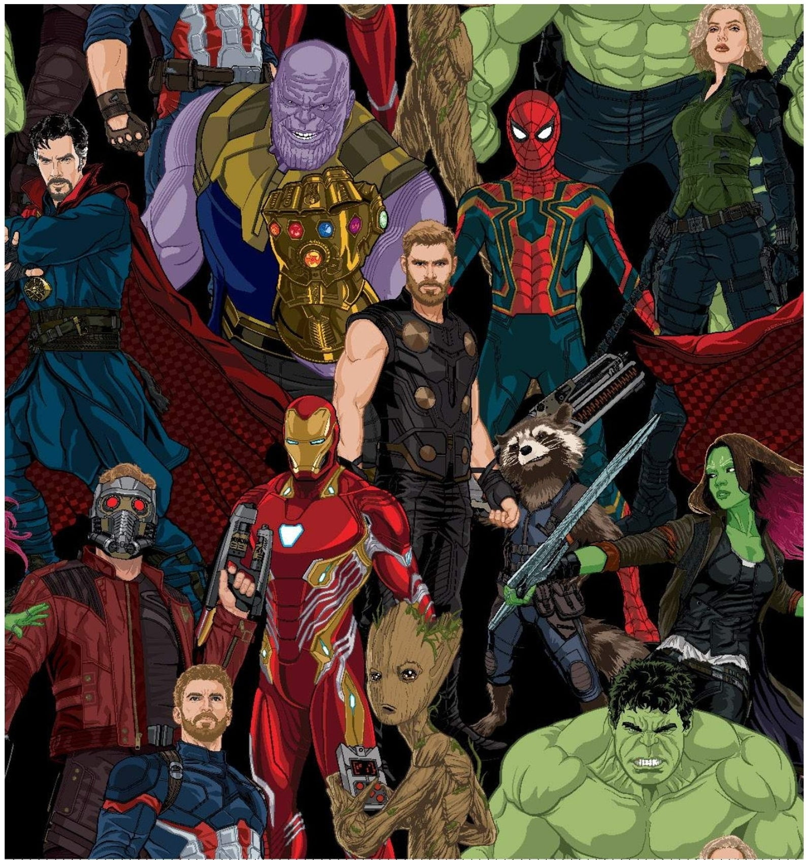 Springs Creative Marvel Avengers Infinity War Universal Characters ...