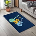 Colored Instruments Door Mat 20x31.5 Inch Retro Green Yellow Blue ...