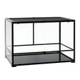 REPTI-ZOO Reptile Large Terrarium Upgrade Glass Front Opening Tank Dual ...