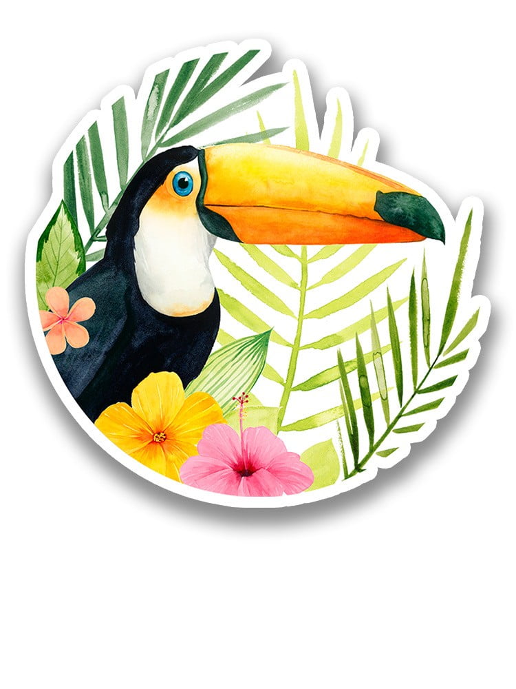 World Art Group A Tropical Toucan Sticker -Grace Popp Designs, Vinyl ...