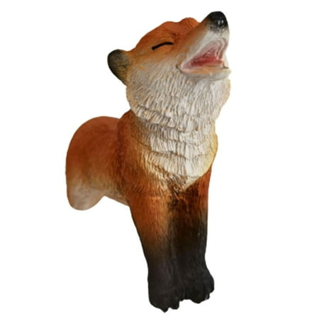 Small Fox Statues Sculpture Figurine Handmade Statues Desk Decor Room ...