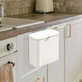 TERGAYEE Hanging Trash Can with Lid,Wall Mounted Counter Waste Compost ...