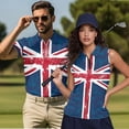 Binienty Union Jack Golf Shirt for Couple Versatile Classic Fit Couples ...
