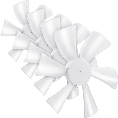 4 Pieces 6 Inch Replacement White Vent Fan Blades 2/25 Inch/ 0.08 Inch ...