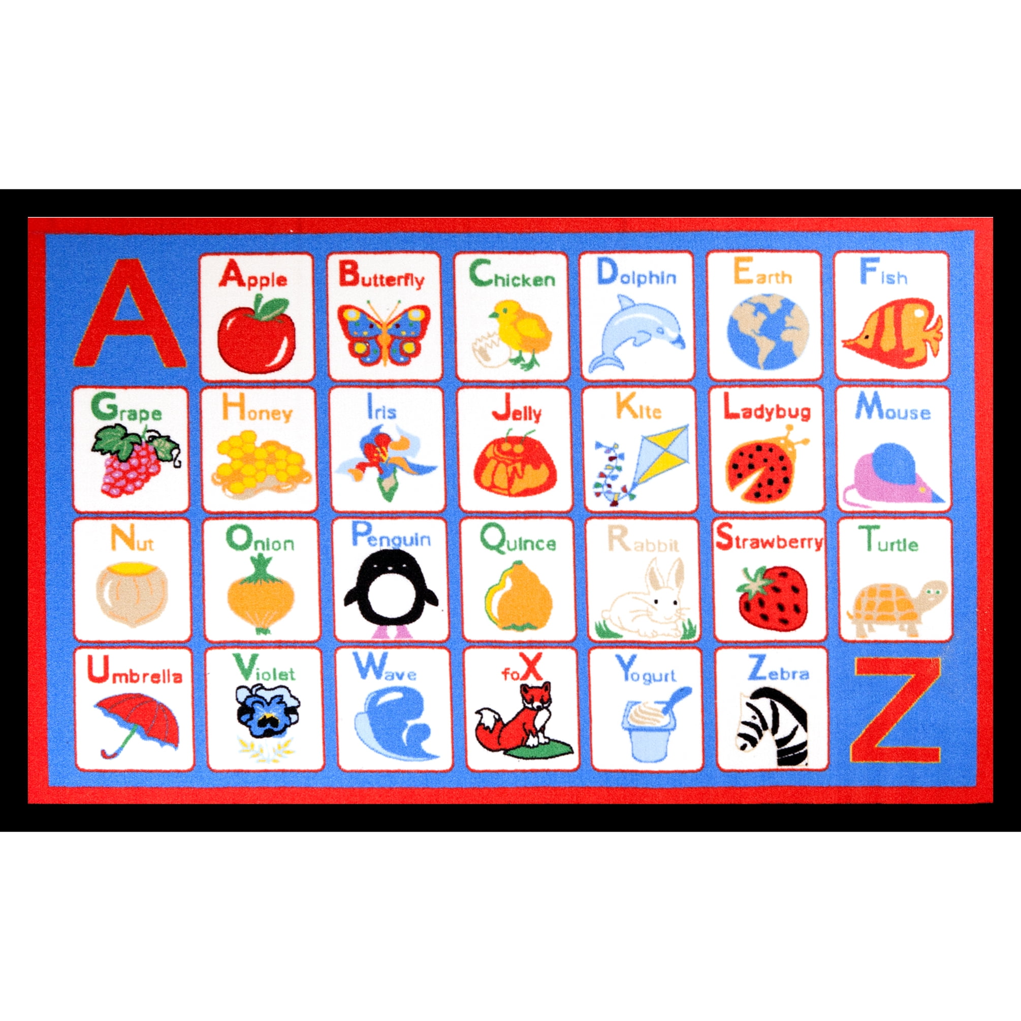 Concord Global Trading Fun Time Collection Alphabet Area Rug - Walmart.com